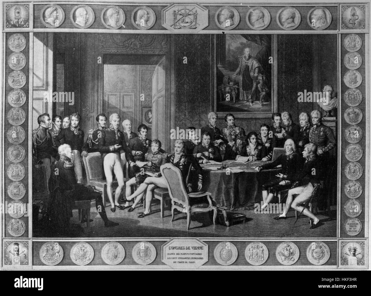 This 1819 painting depicts the Congress of Vienna, a significant ...