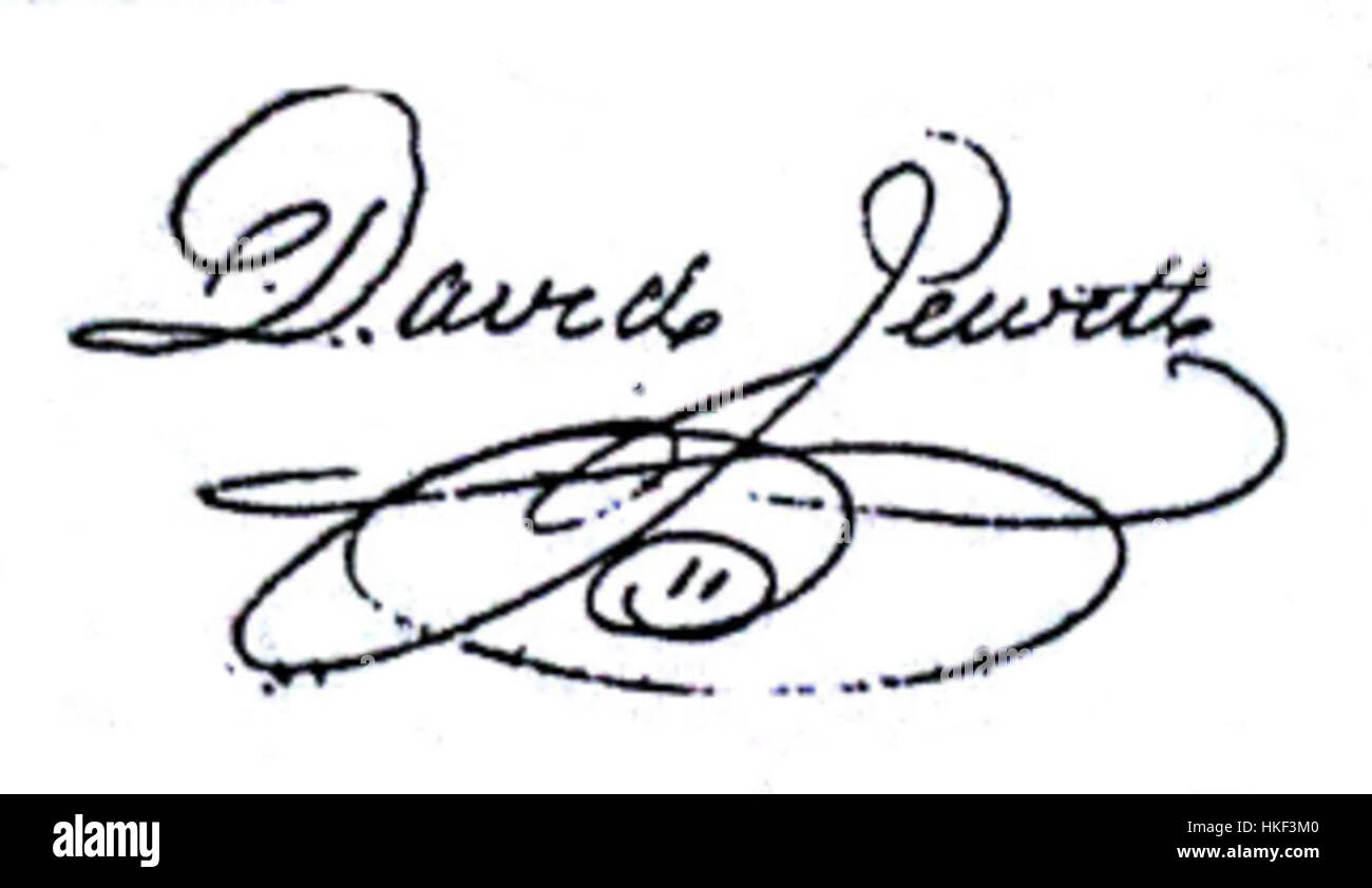 David Jewett’s signature, captured in this artwork, may provide insight ...