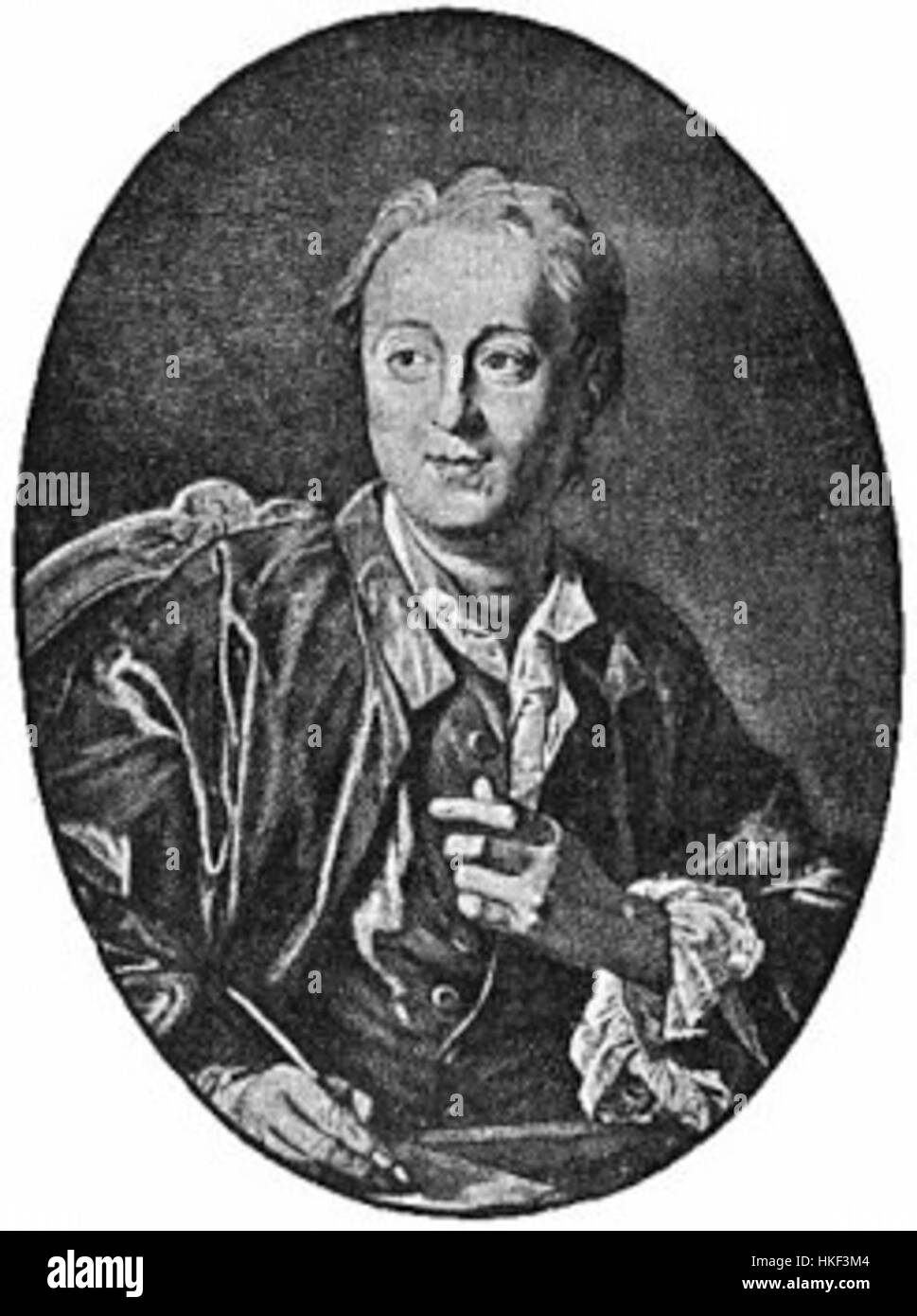 Denis Diderot, a prominent 18th-century French philosopher, is depicted ...