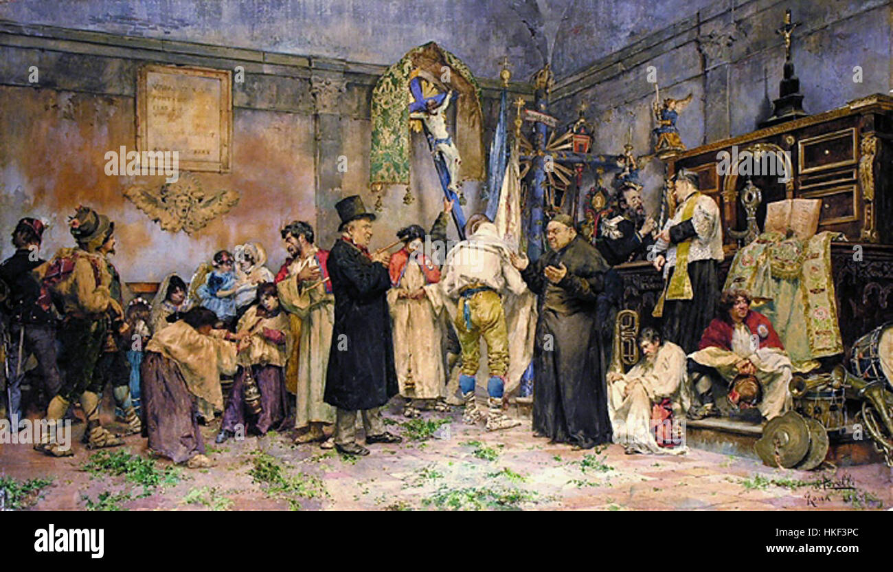 'Vor der Prozession' by Arcangelo Corelli is an artwork that reflects ...