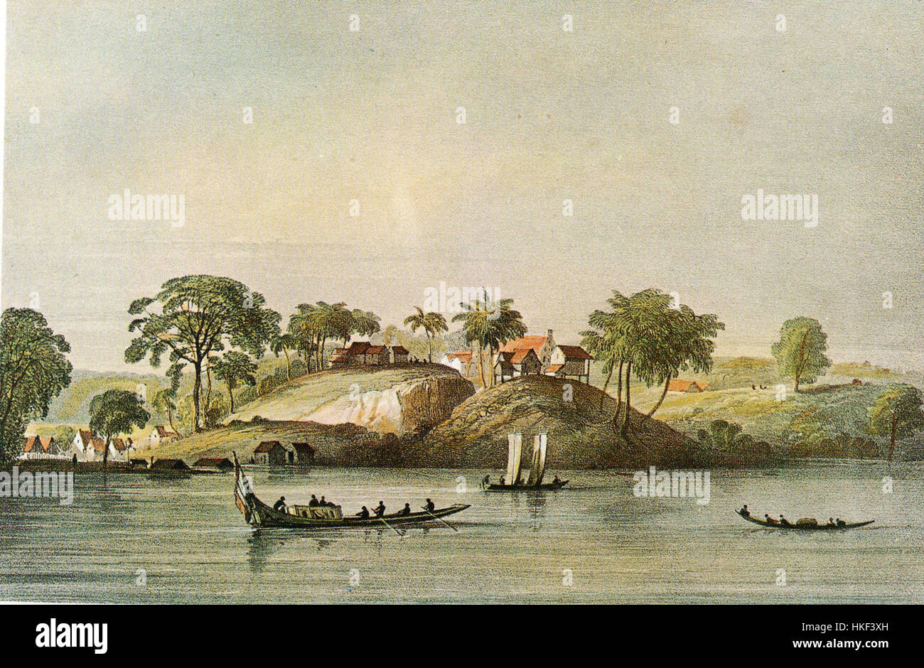 This painting from 1830 depicts Jodensavanne, a former Jewish ...