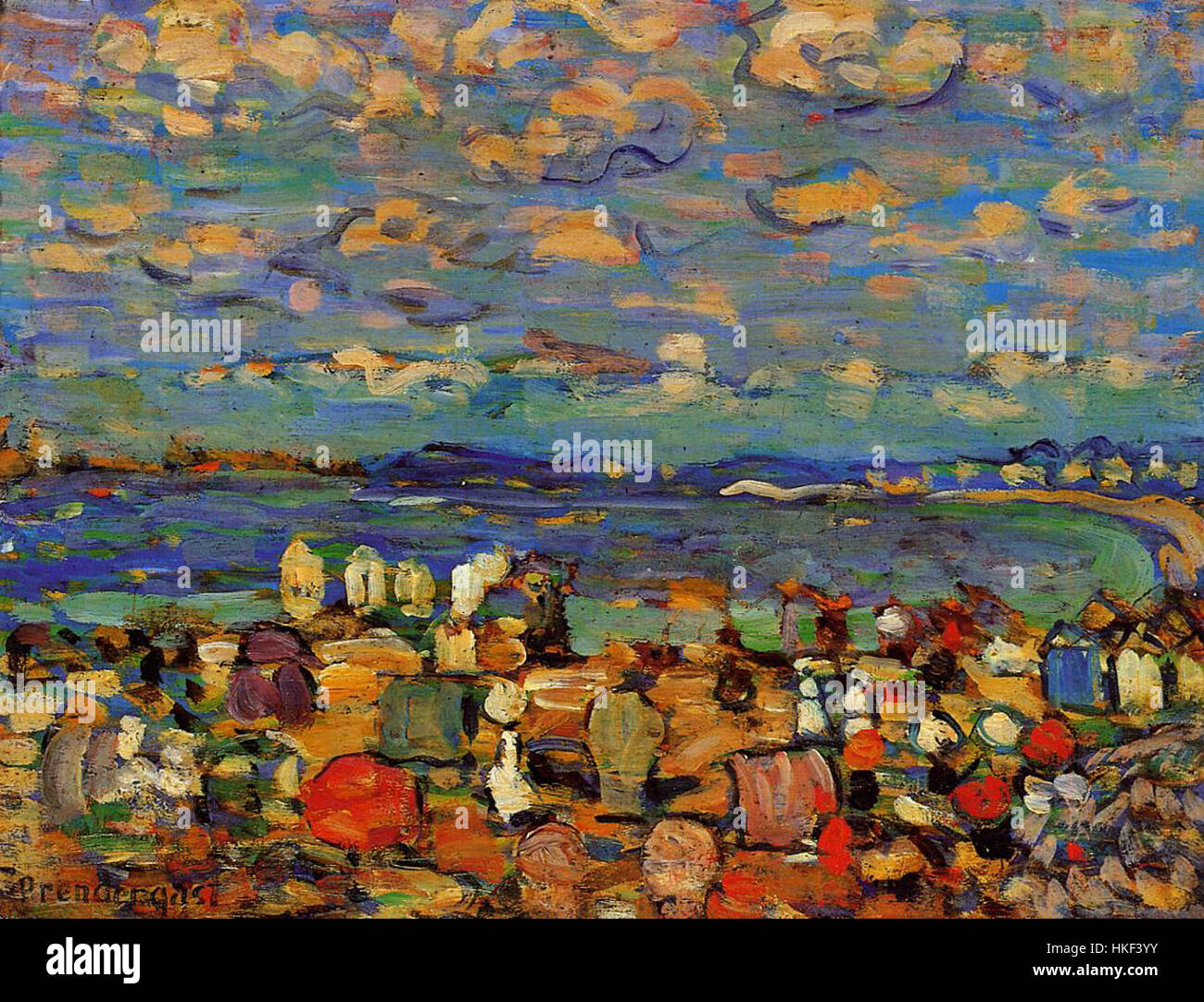 Impressionist painting beach hi-res stock photography and images - Alamy