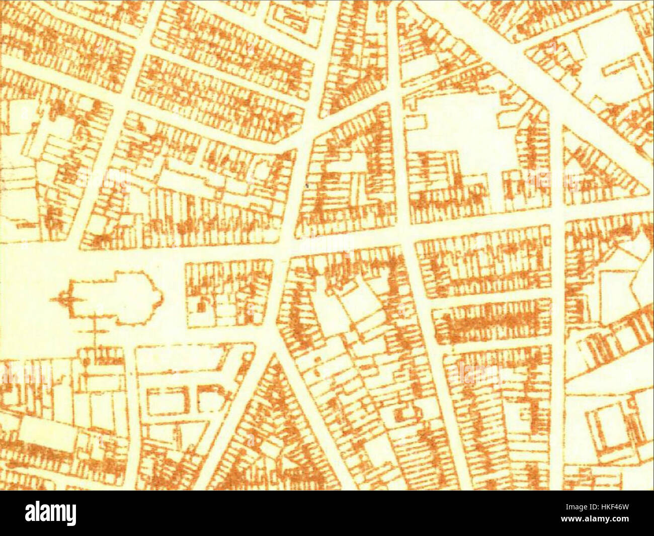 This 1935 map detail of Doornzeledries in Ghent, created by Professor ...