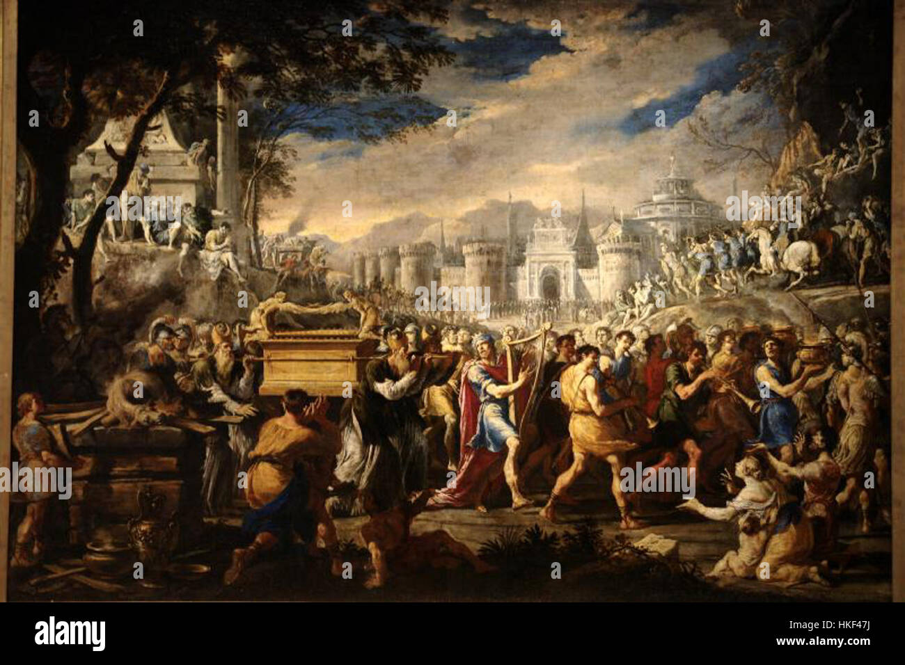 Domenico Gargiulo’s painting depicts the biblical scene of King David ...