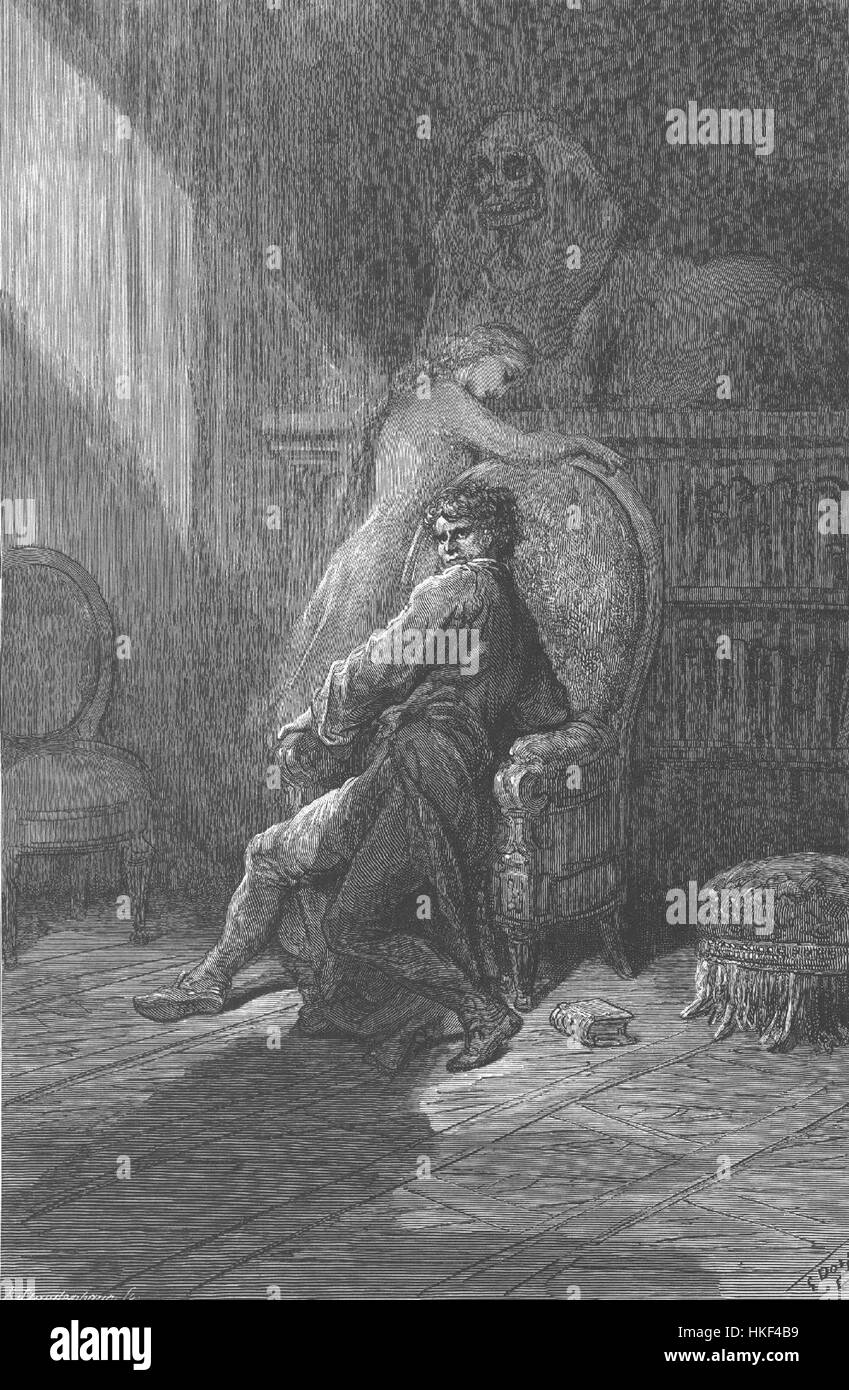 Dore The Raven 1884 20 Stock Photo - Alamy