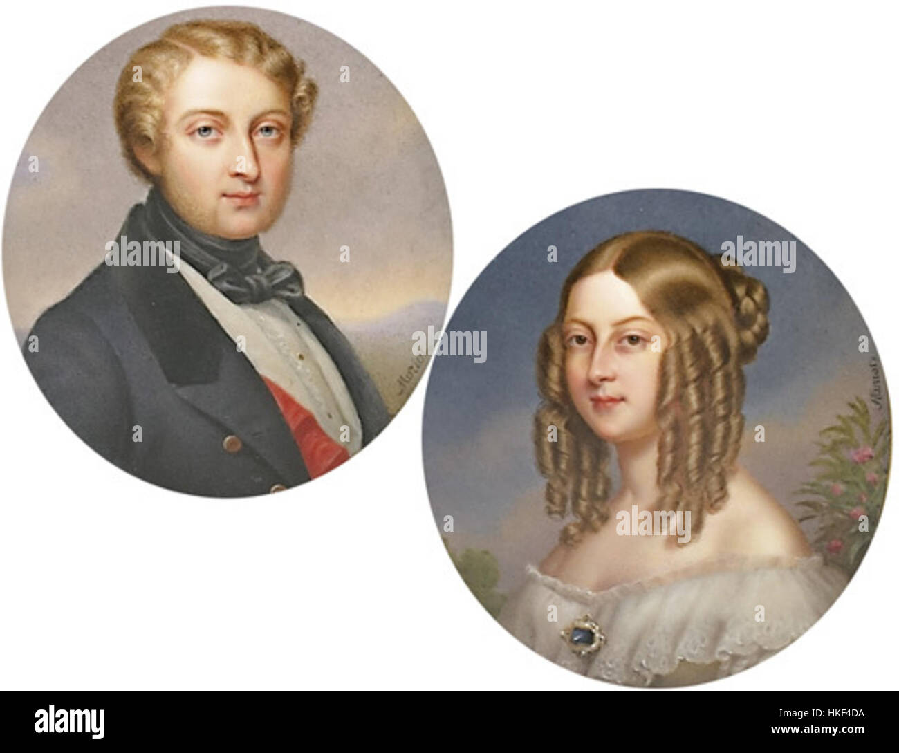 The painting 'Ducdenemours 2' is an example of classical portraiture ...