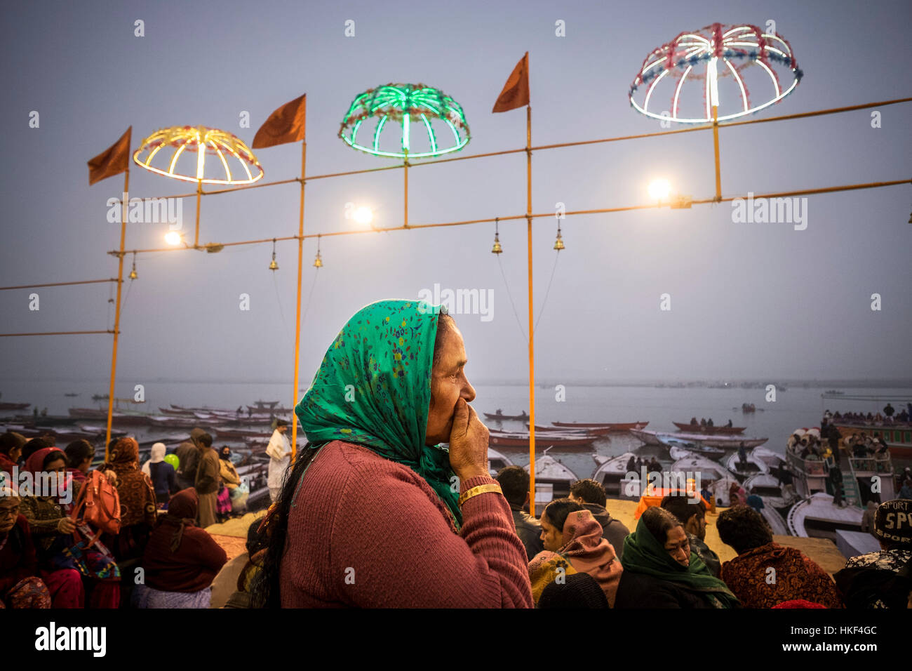 India, Varanasi, local festival Stock Photo - Alamy