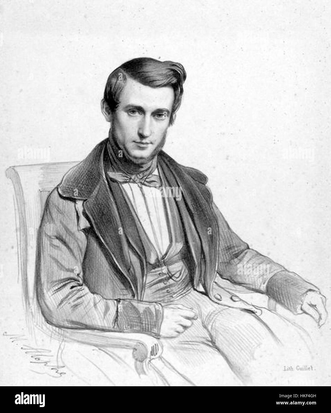Marie Alexandre Alophe's portrait of Ernest Depas captures the ...