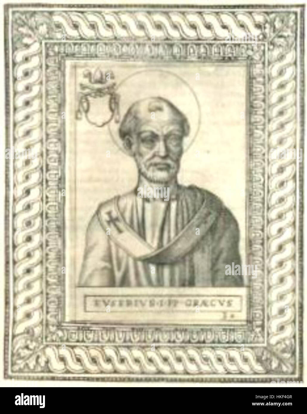 This painting of Pope Eusebius (Eusebius I) depicts the early Christian ...