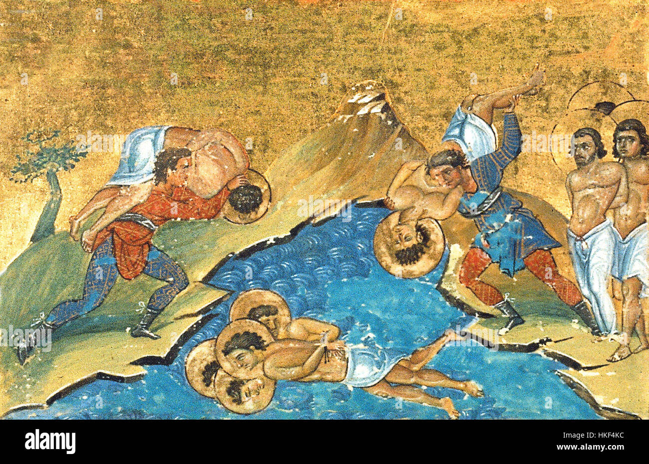 'Hananiah of Phoenicia with Peter' is an artwork depicting a historical ...