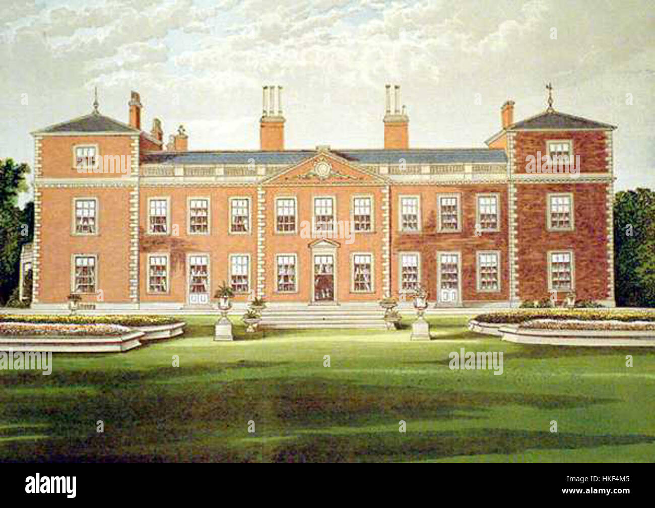 Euston Hall, a grand stately home in Suffolk, England, is depicted in ...