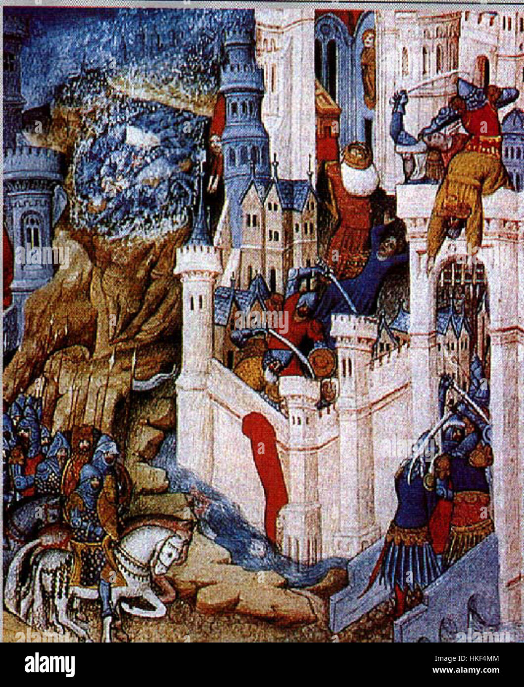 This artwork illustrates the conquest of Rome in 410 AD by the ...