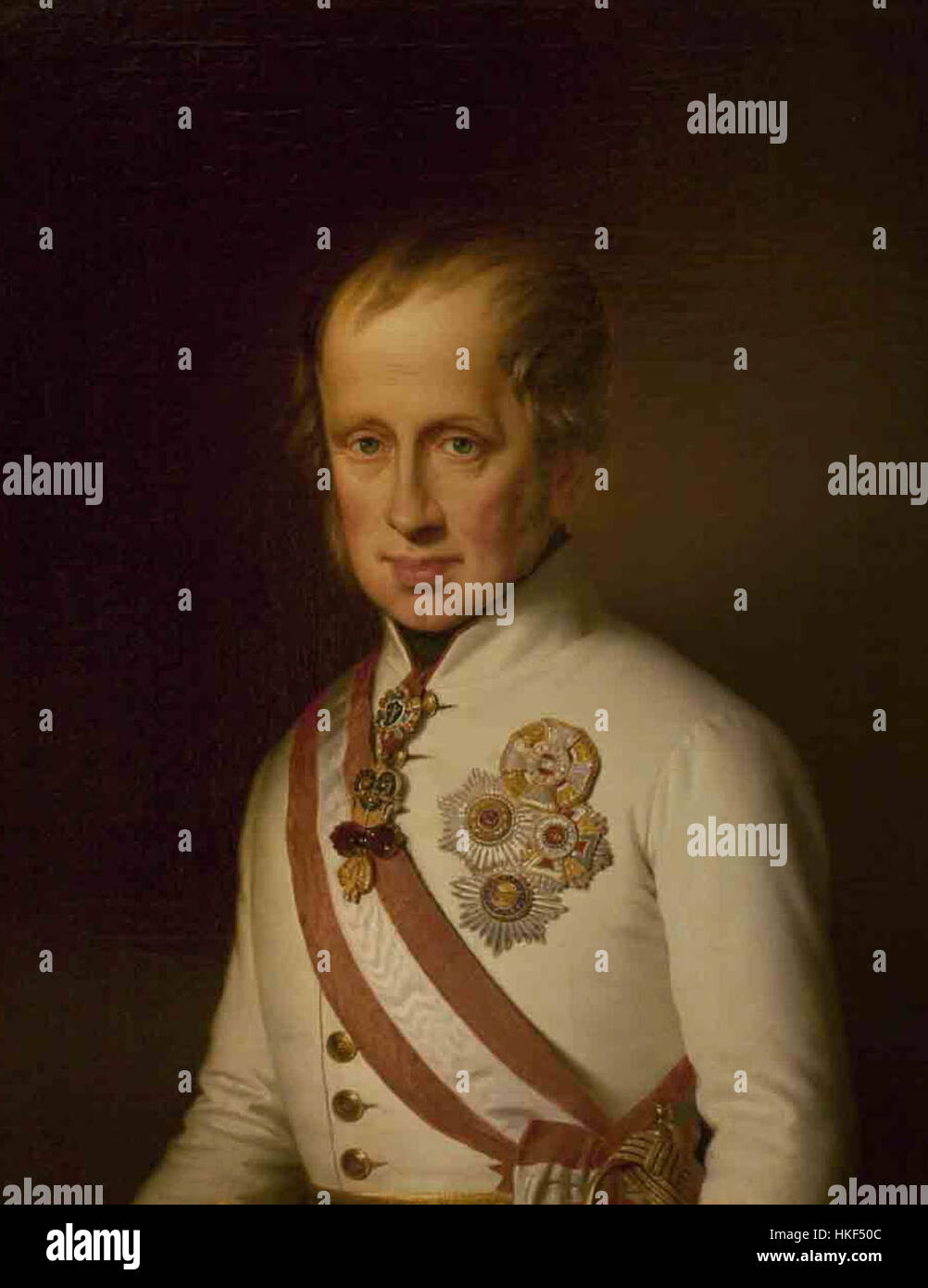 Ferdinand I in white 2 Stock Photo - Alamy