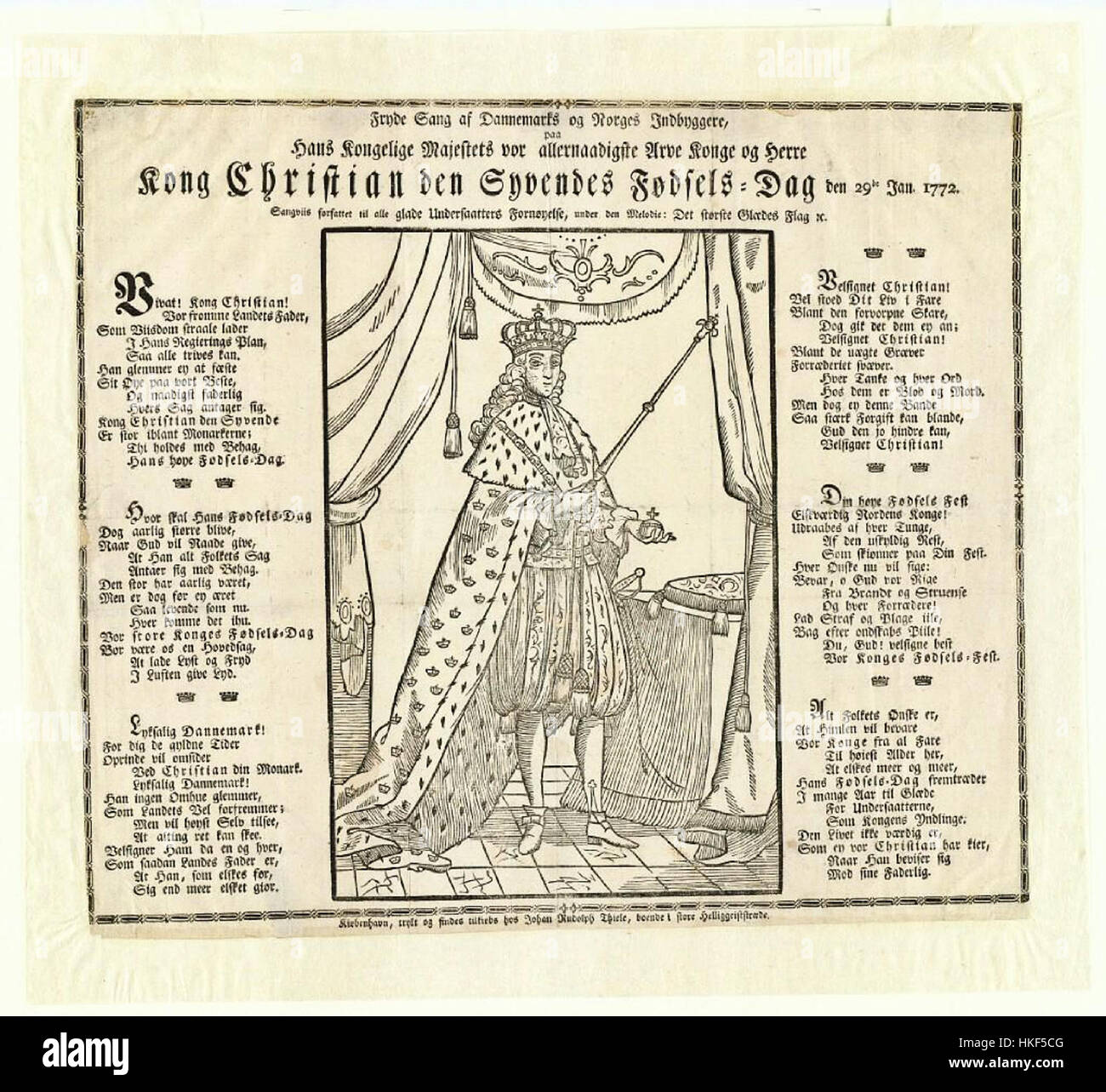 This artwork is from the 'Fryde Sang af Dannemarks og Norges Indbyggere ...