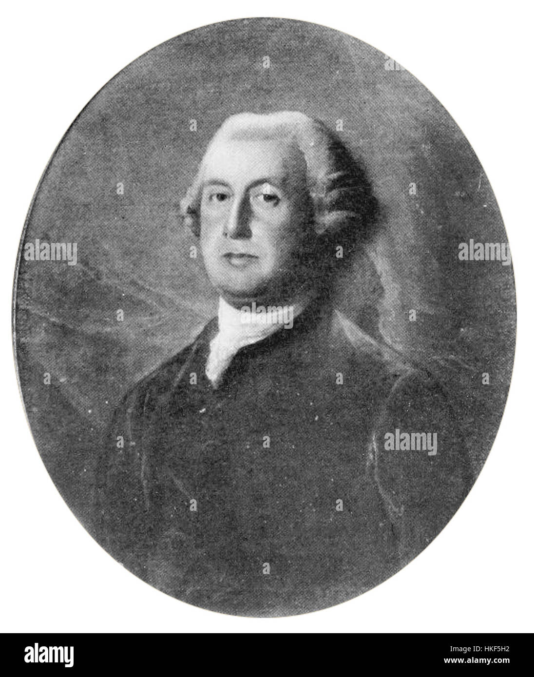 A historical painting or engraving of *Francis Bernard*, a British ...