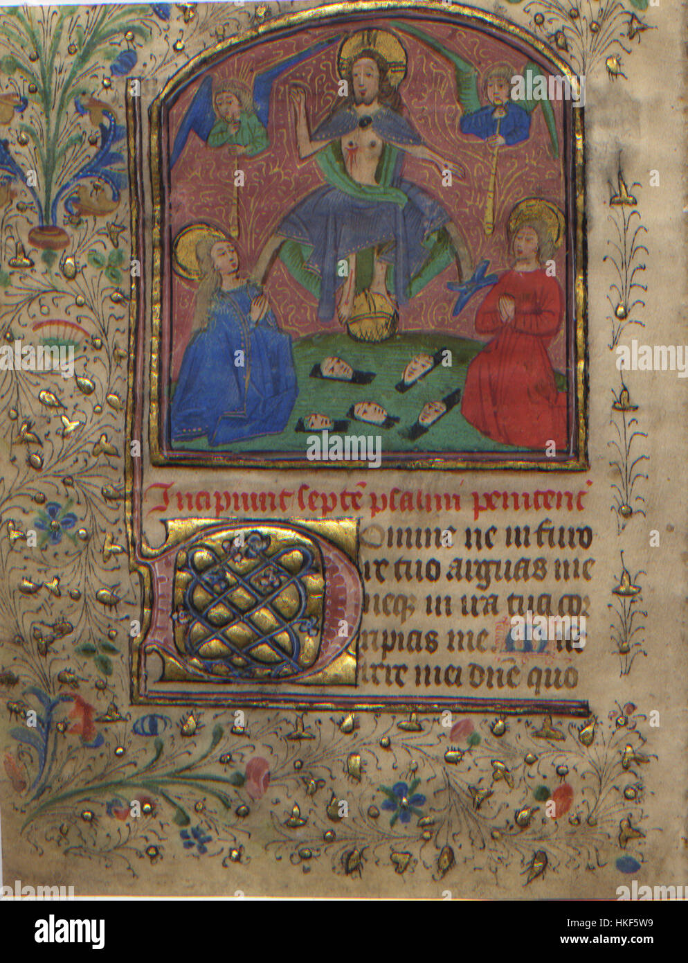 This French miniature depicts the 'Harrowing of Hell,' a medieval ...