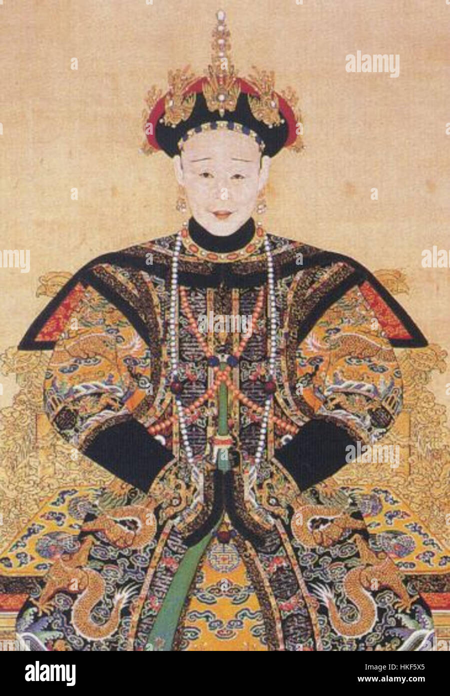 This portrait of Empress XiaoHe highlights the elegance and power of ...
