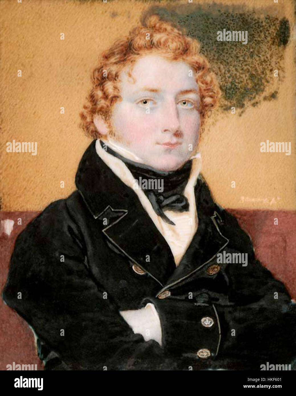 The painting of George Young Holmes reflects the artistic style and ...