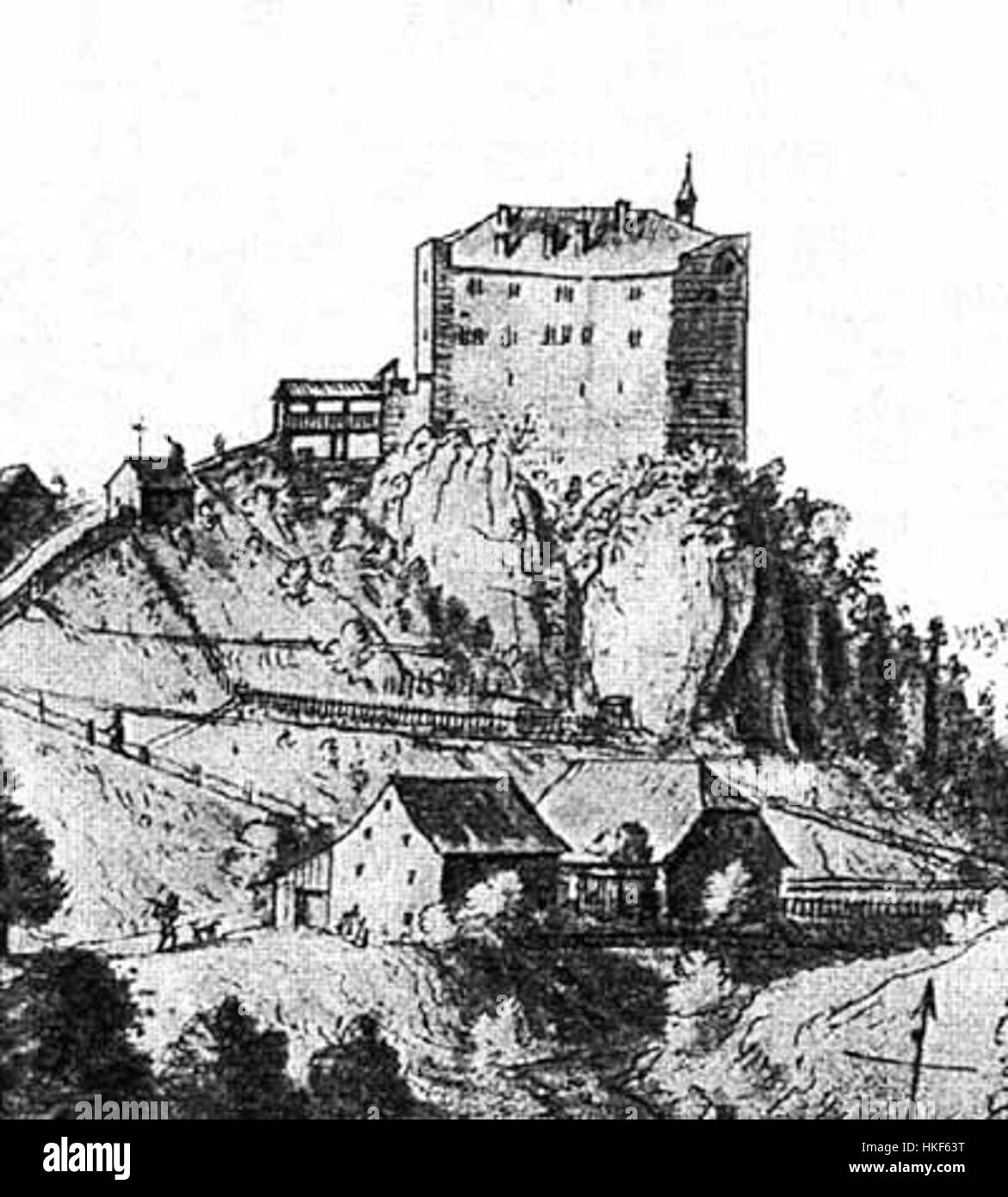 This drawing by Gilgenberg is a detailed example of early German art ...