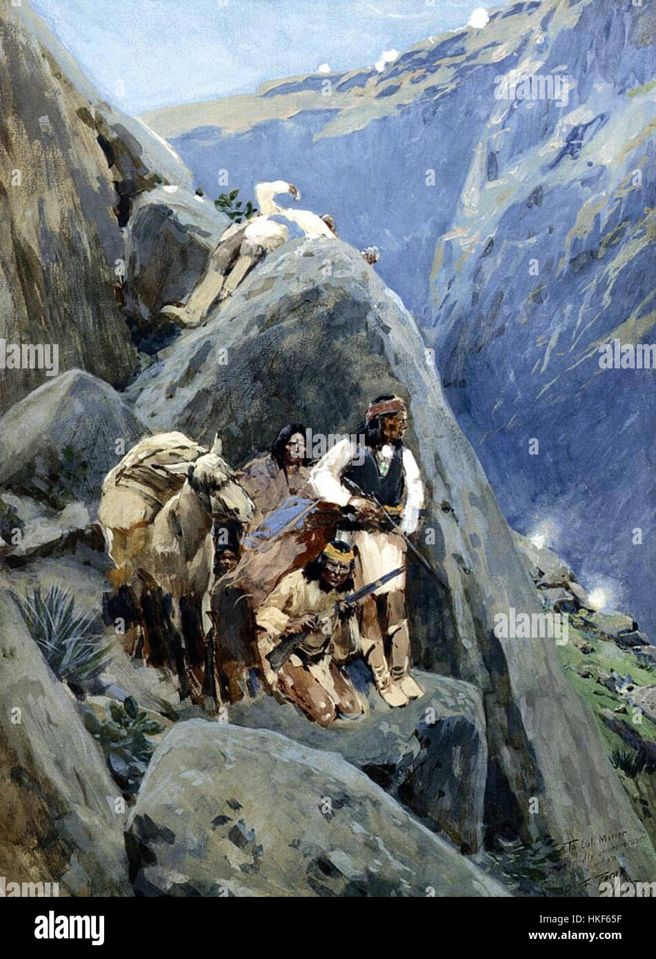 Apache indians portrait hi-res stock photography and images - Alamy