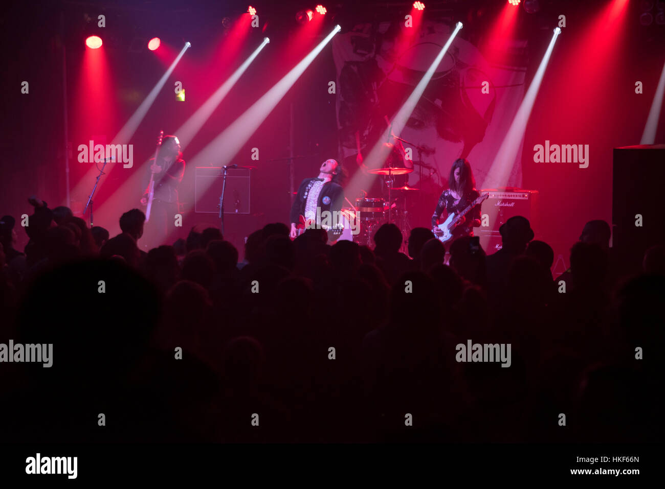 London, UK. 26th Jan, 2017. Beach Slang perform live on stage at London ...