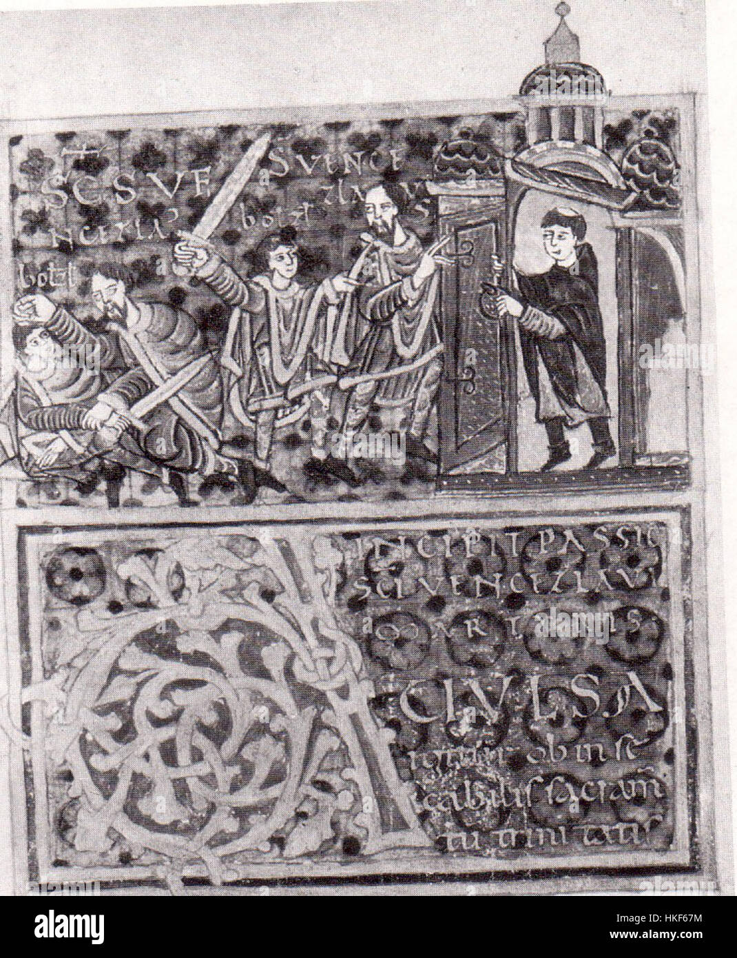 A historical artwork titled 'Gumpoldovalegenda', possibly depicting a ...