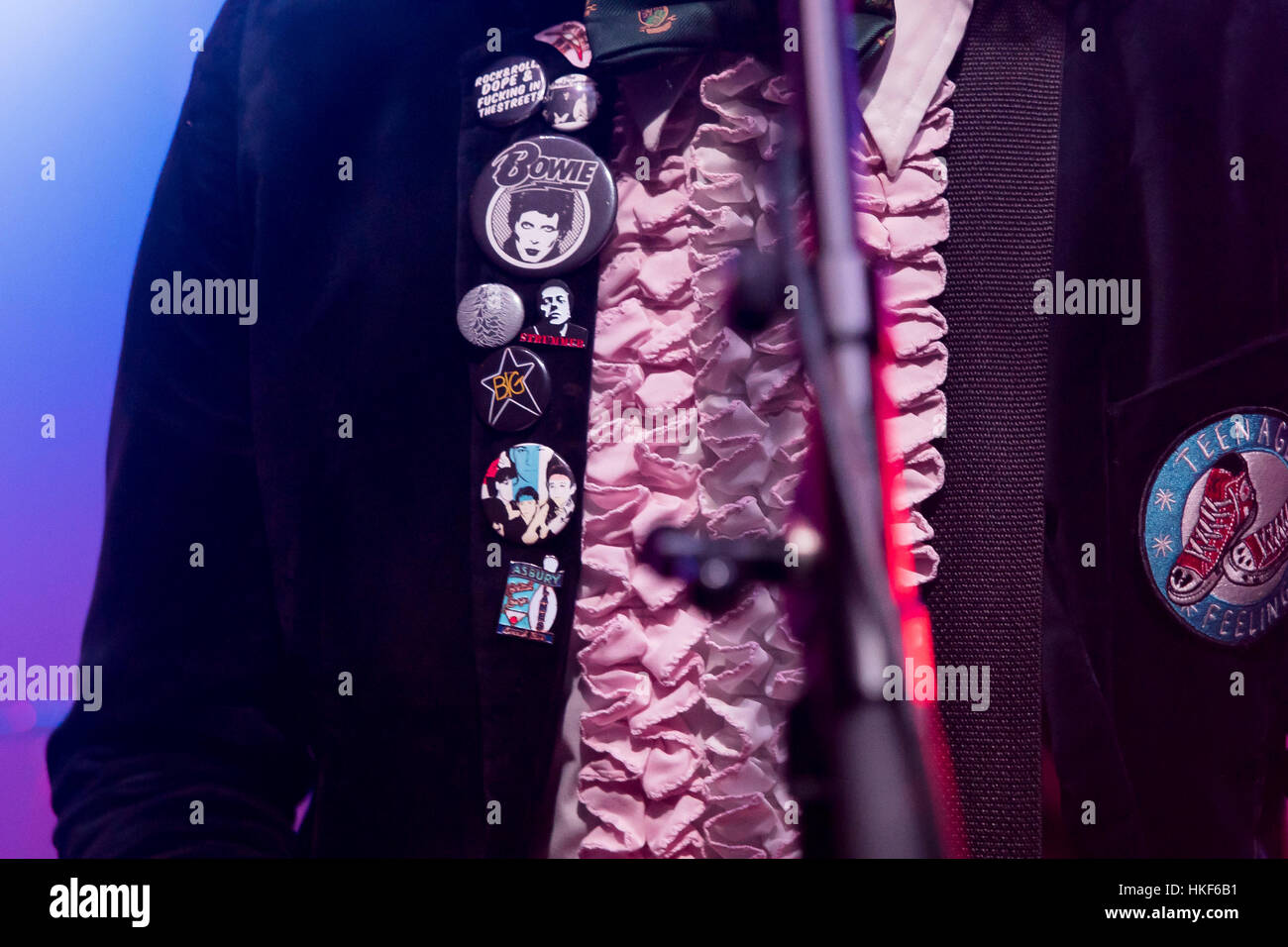 London, UK. 26th Jan, 2017. Beach Slang perform live on stage at London ...