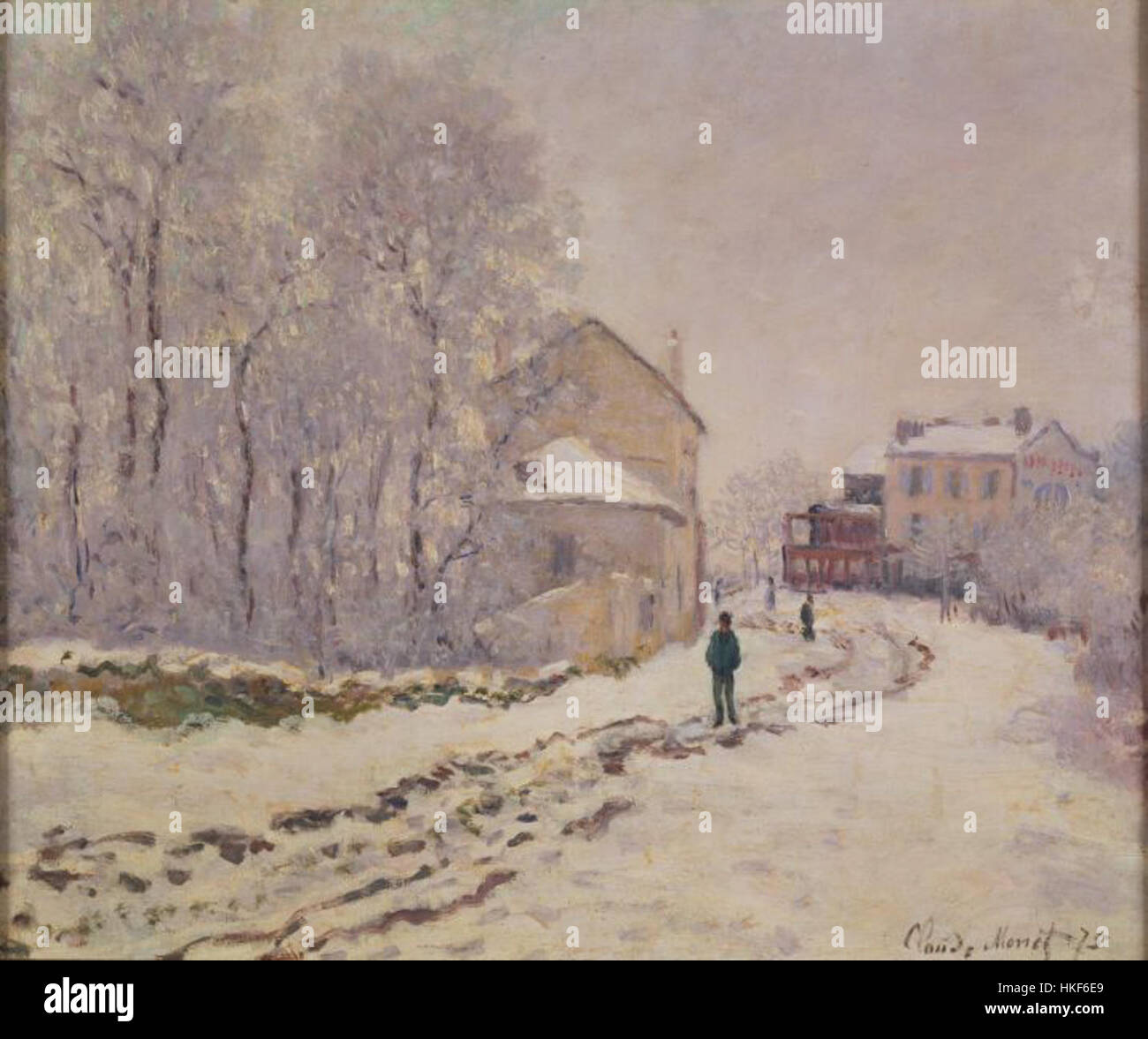 Claude Monet’s 'Snow at Argenteuil' captures a snowy landscape in the ...