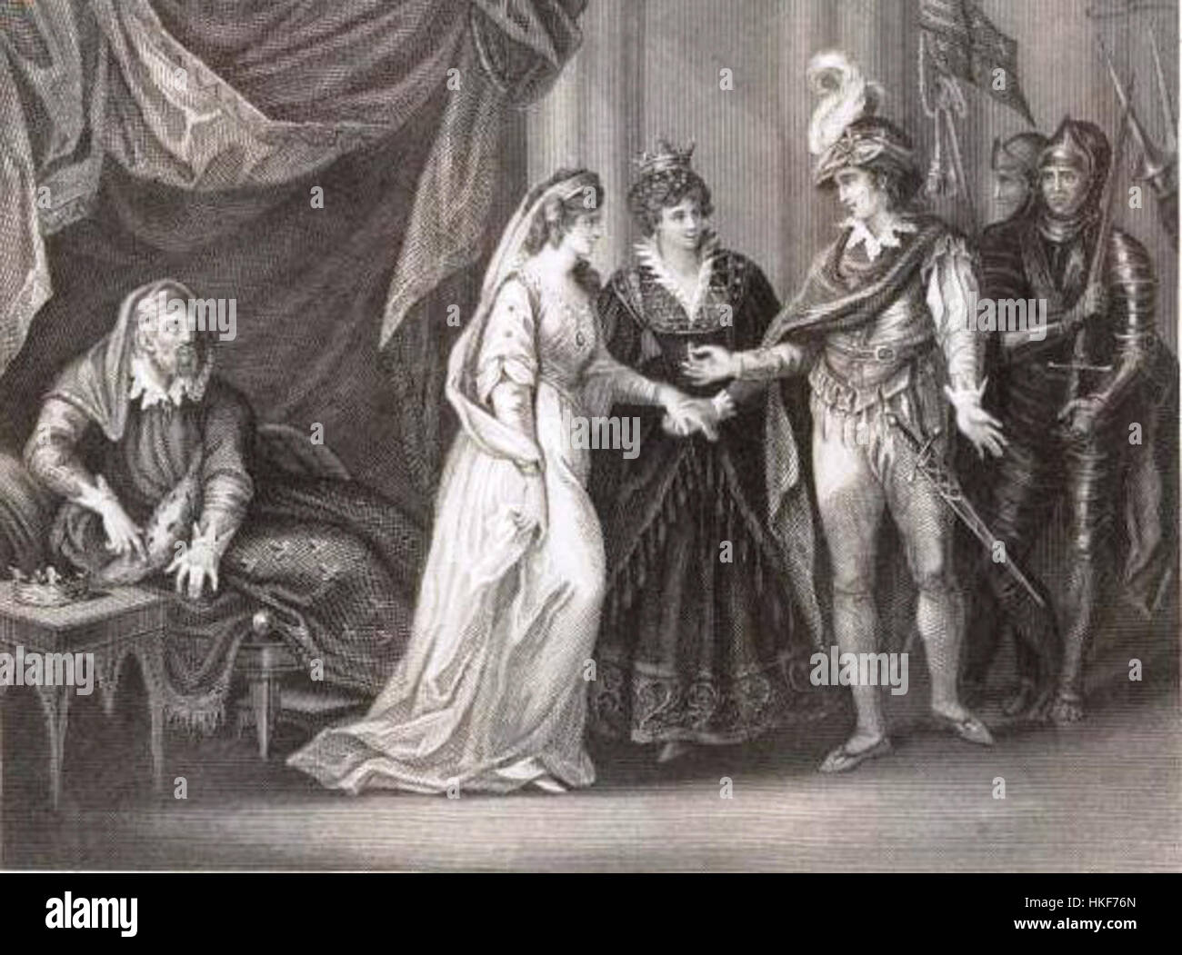 This historical painting of King Henry V captures the regal figure in a ...