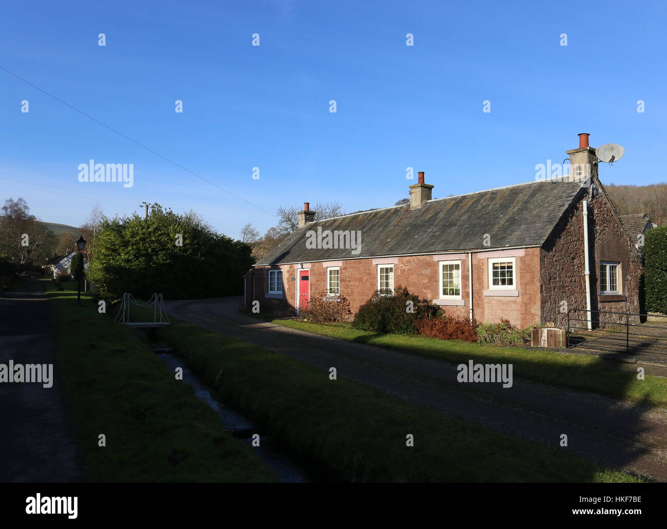 Rait street scene Perthshire Scotland January 2017 Stock Photo - Alamy