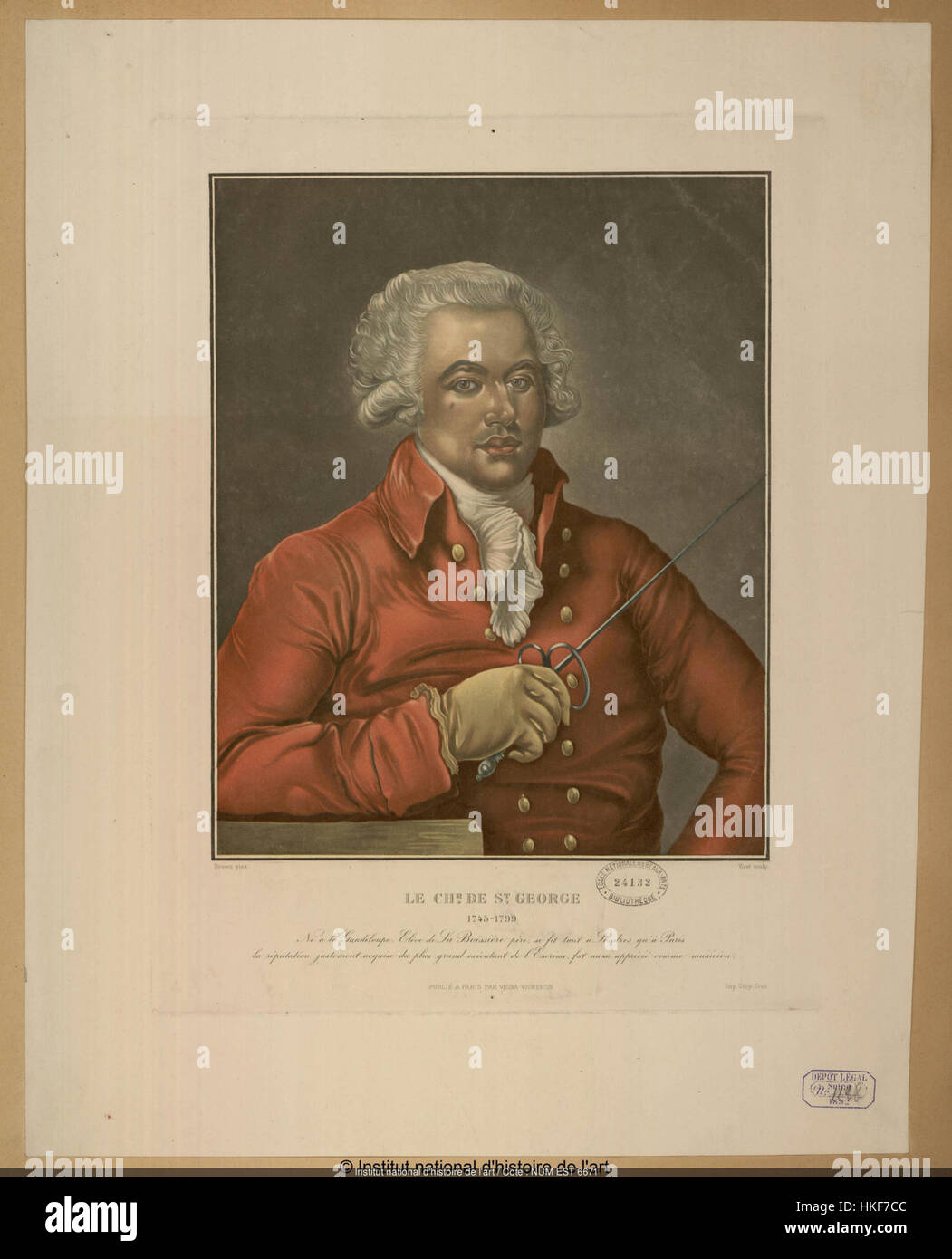 Joseph Bologne de Saint George, a prominent 18th-century composer ...