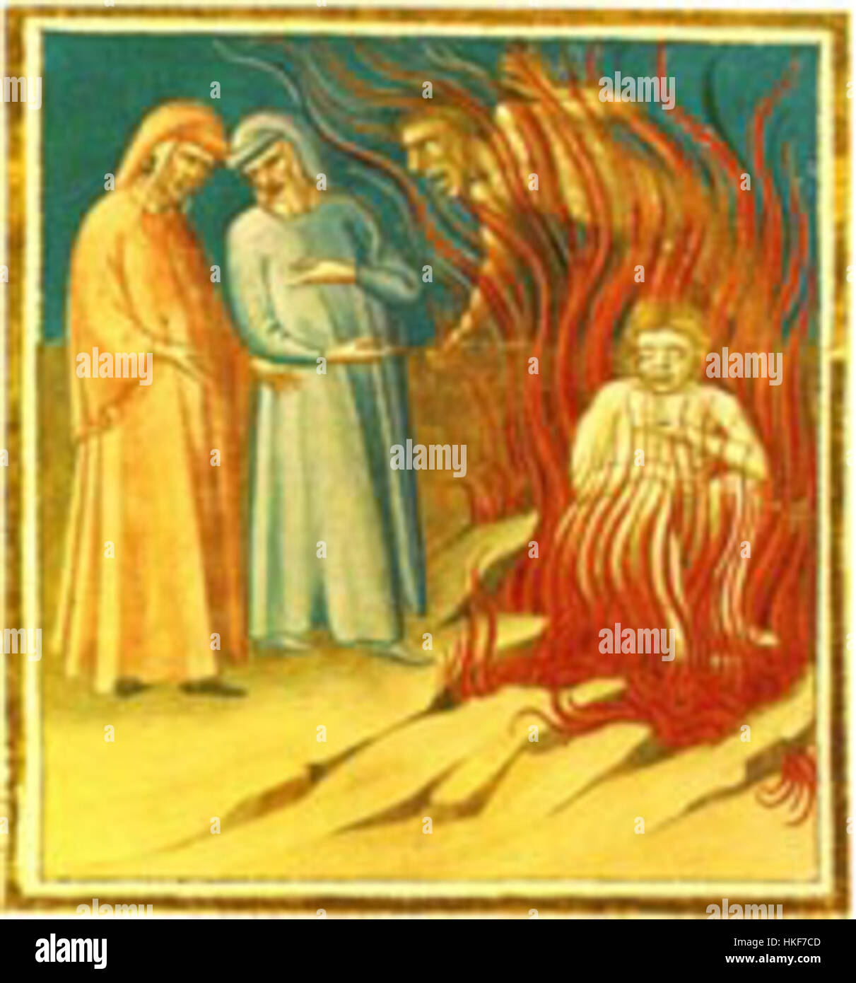 This 1420 artwork by Bartolomeo di Fruosino depicts Dante and Virgil in ...