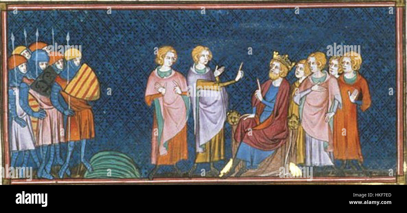 A historical portrait of Henry I of England, depicted in royal attire ...