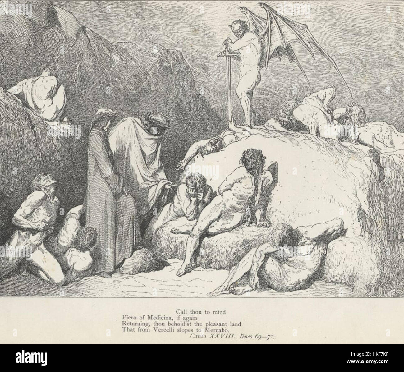 This artwork illustrates the scenes from Dante's Inferno, specifically ...