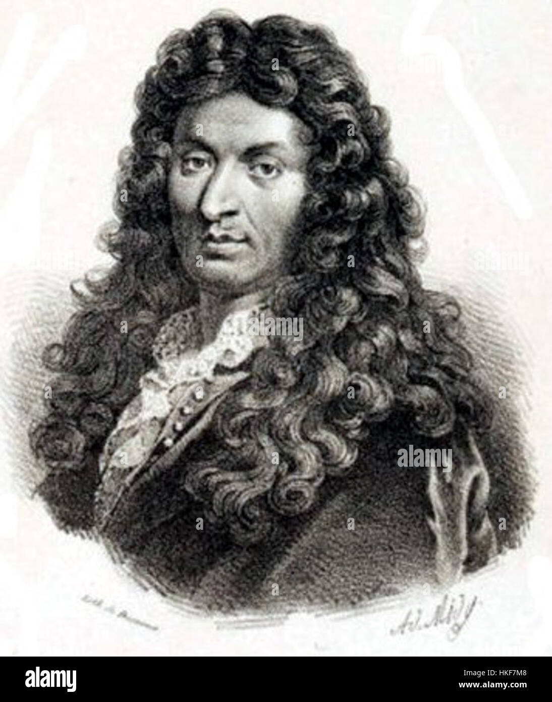 Jean Baptiste Lully, the renowned French composer, is depicted in this ...