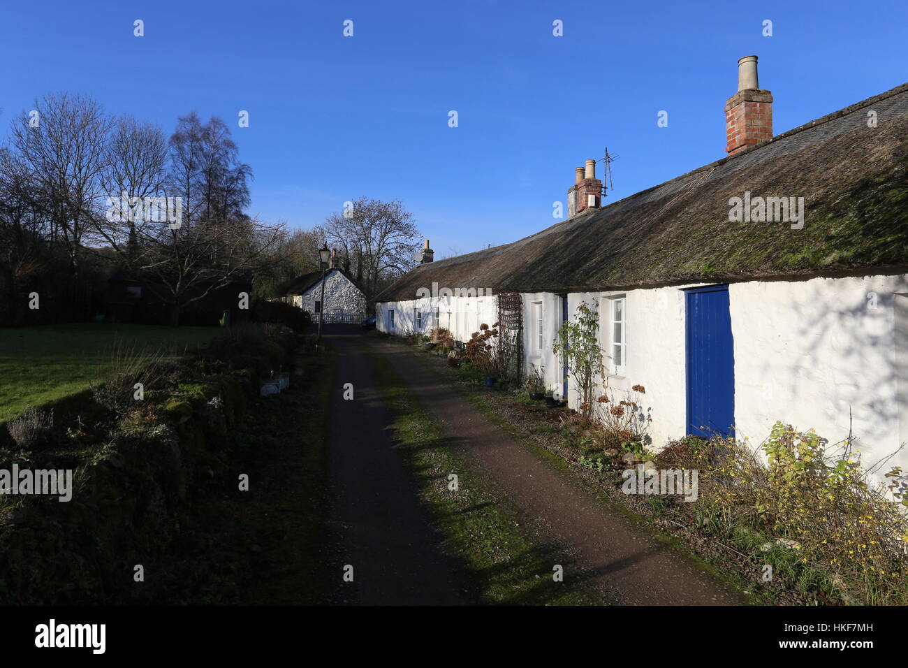 Rait street scene Perthshire Scotland January 2017 Stock Photo - Alamy