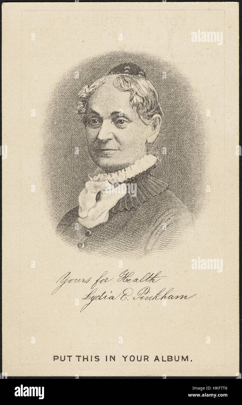 “lydia e pinkham’s vegetable compound” hi-res stock photography and ...