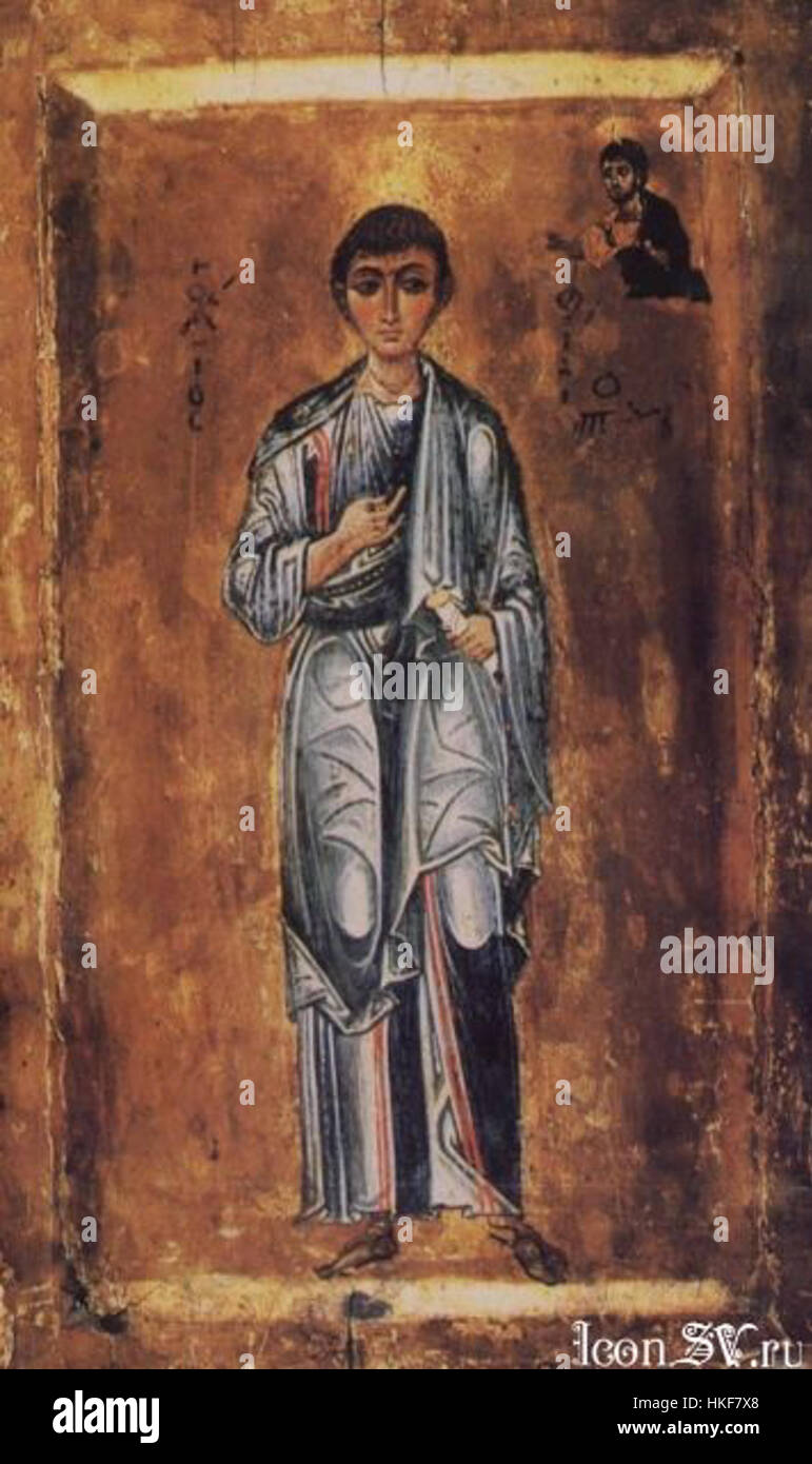 Icon of Apostle Philip (10th c, St. Catherine monastery, Sinai Stock ...