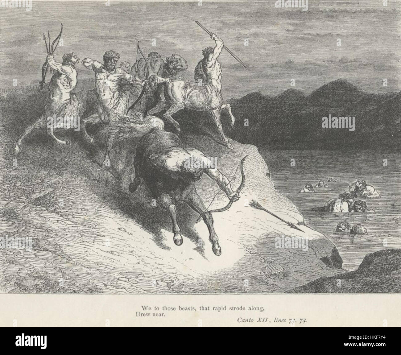 This artwork visualizes scenes from Dante's *Inferno*, specifically ...