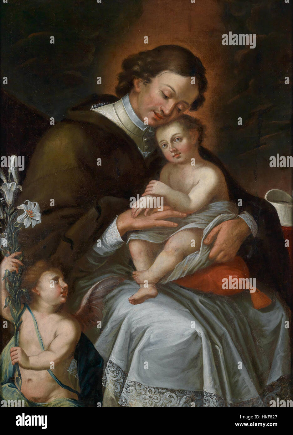 Hl Hermann Joseph (Italien 18 Jh Stock Photo - Alamy
