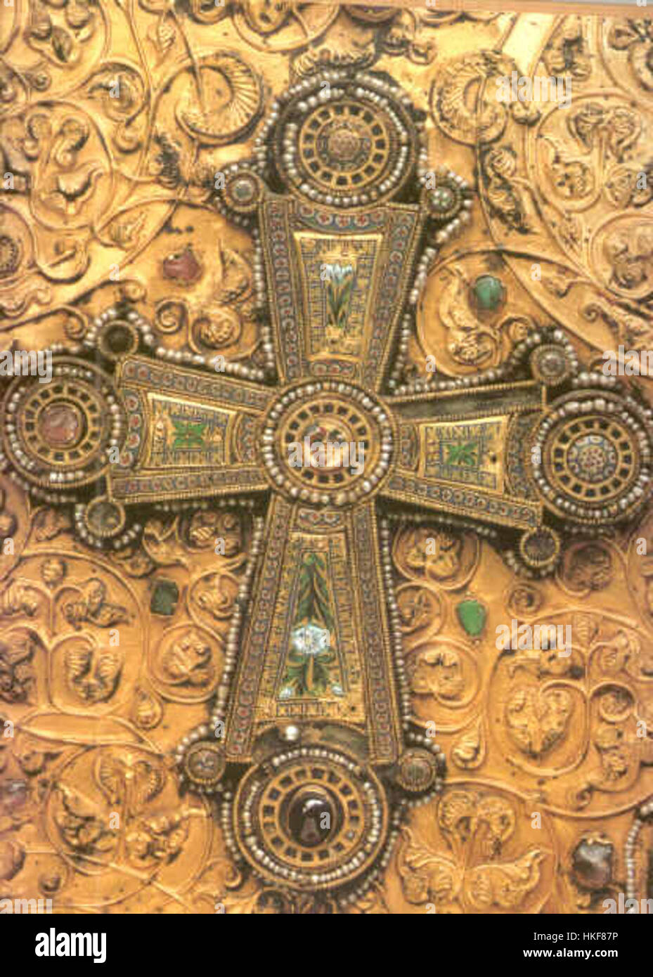 The *Khakhuli Icon* depicts a *big cross*, an important religious ...