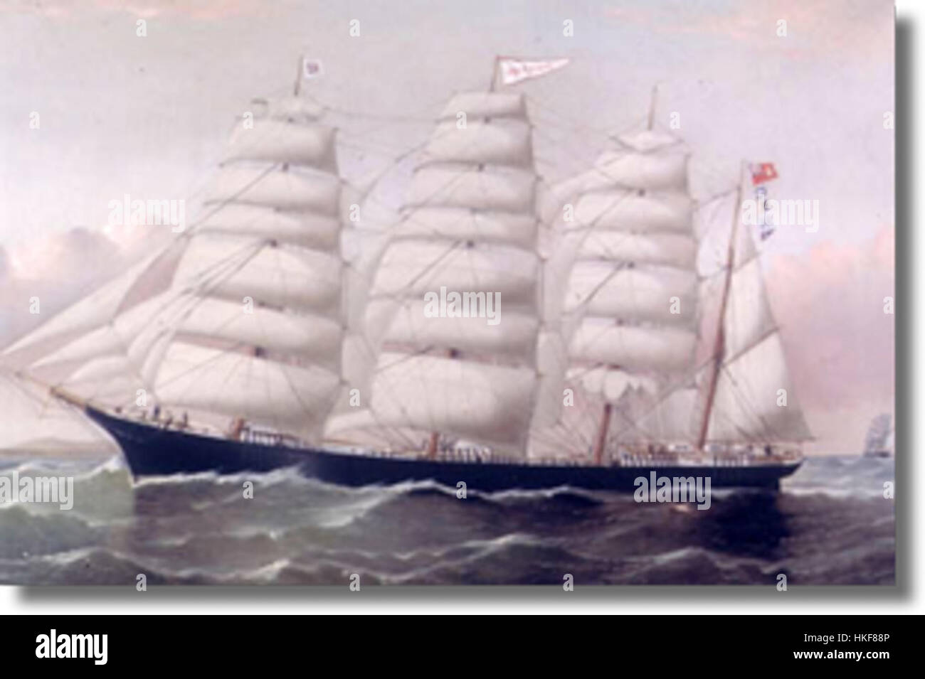 The John M. Blaikie ship artwork represents historical maritime themes ...