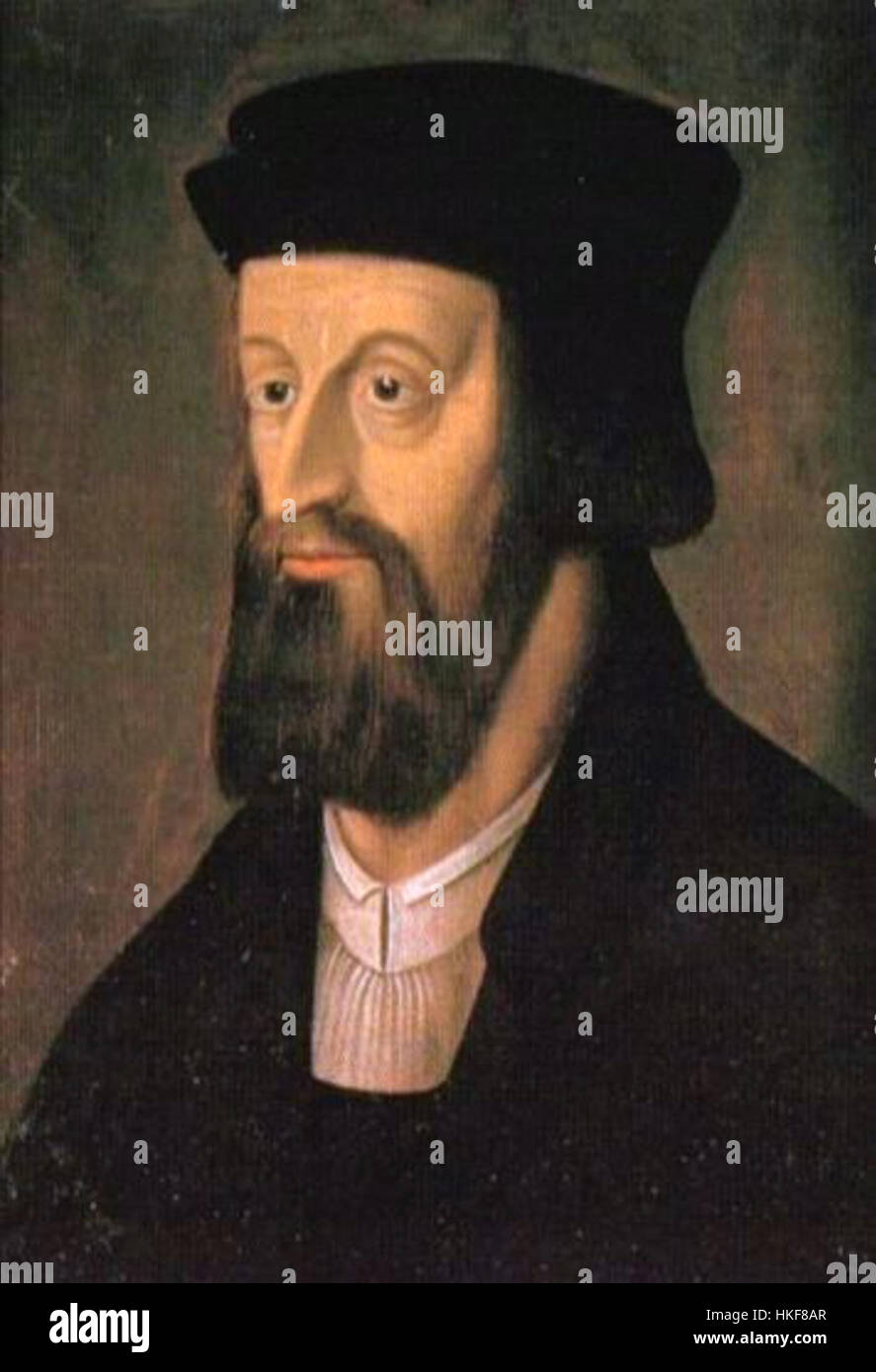 This artwork titled 'Jan Hus 2' is a depiction of the Bohemian ...