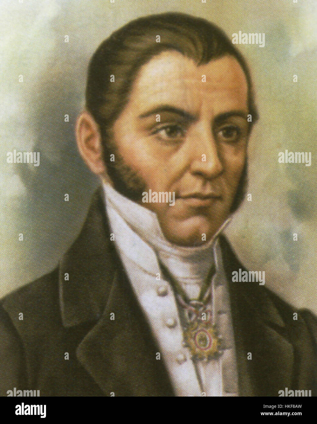 This painting of Jose Justo Corro, a prominent figure in Mexican ...