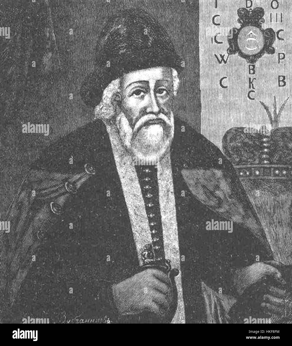 An artwork by Janusz Konstantynowicz titled *OStrogski*, depicting a ...