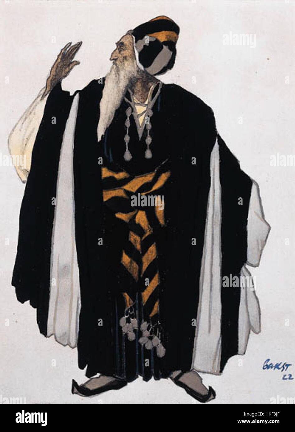 The 'Judith' play, designed by L. Bakst, is an artistic portrayal of ...