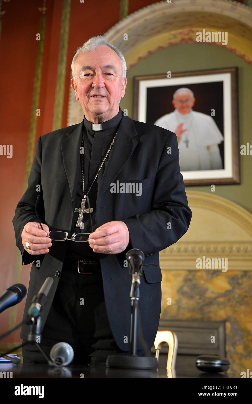 The Most Reverend Vincent Nichols, the Archbishop of Westminster at a ...