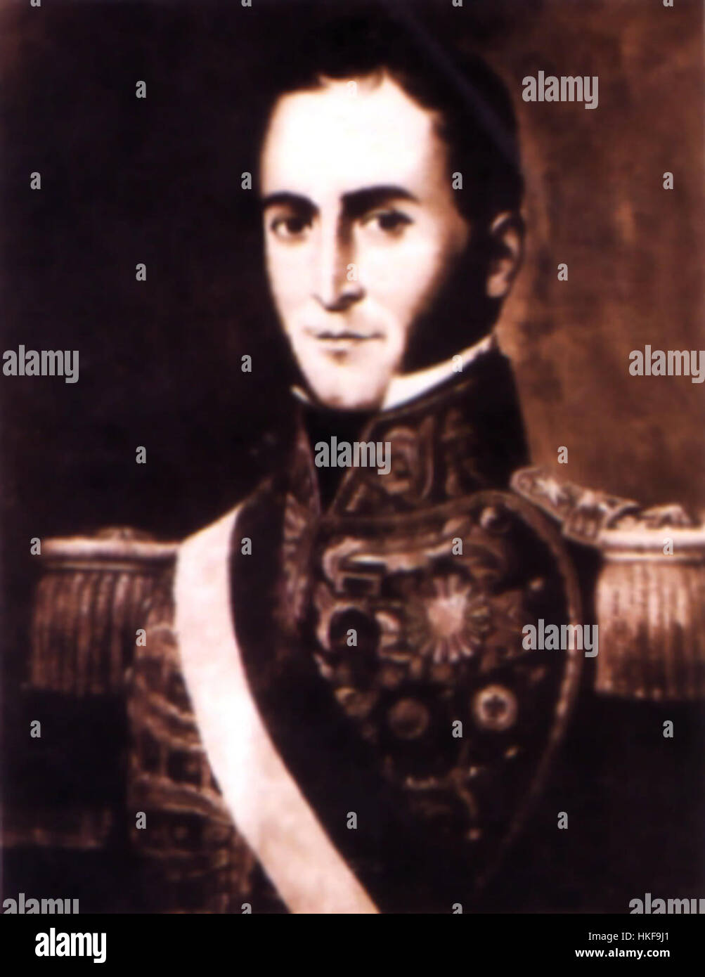This portrait of Luis José de Orbegoso y Moncada, a 19th-century ...