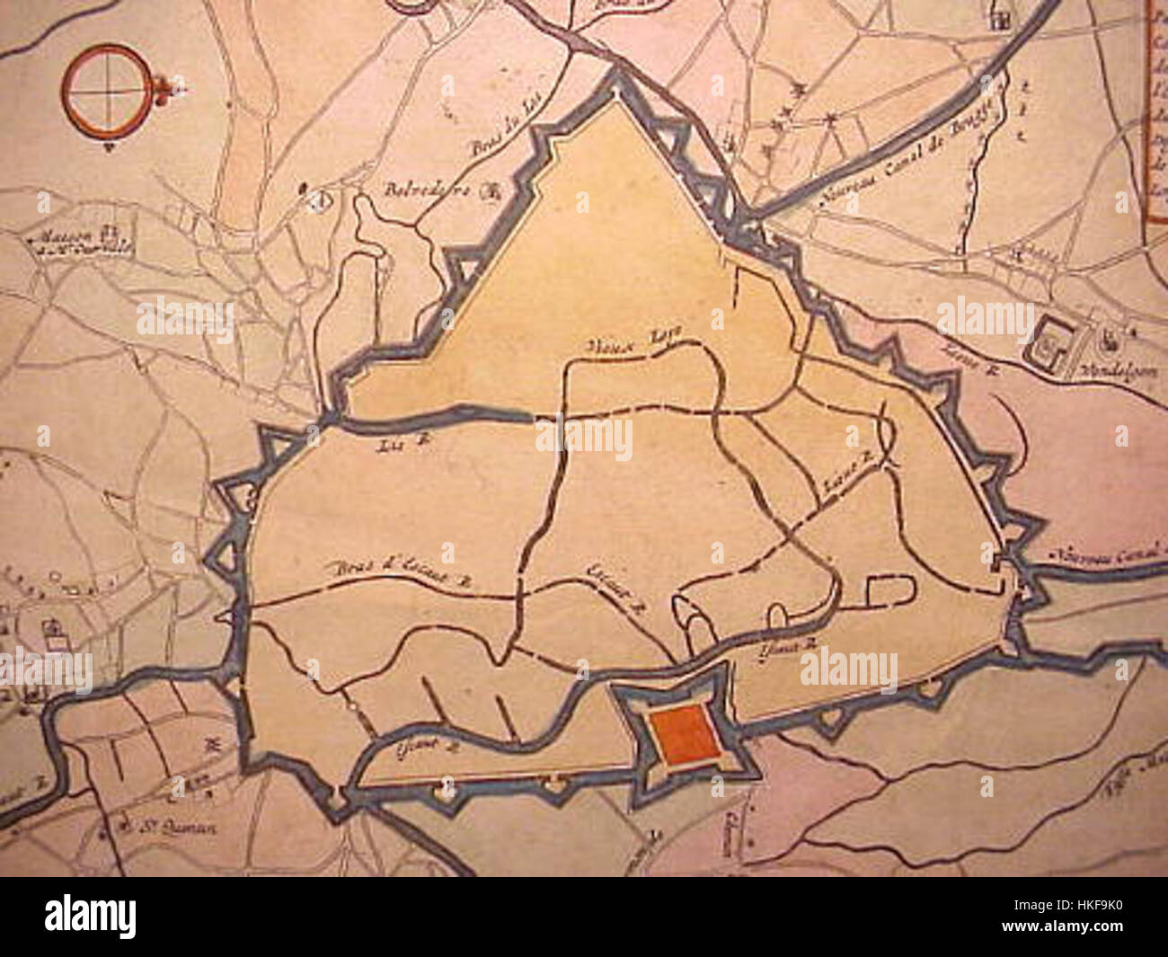 This 17th-century map detail, created by the French cartographer ...