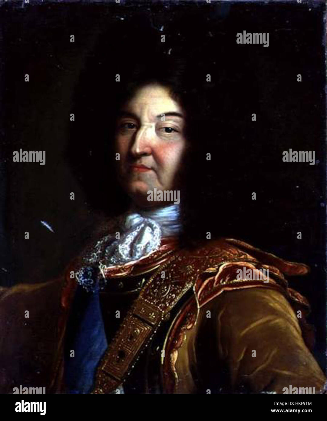 This portrait of Louis XIV, created during the 17th century, showcases ...